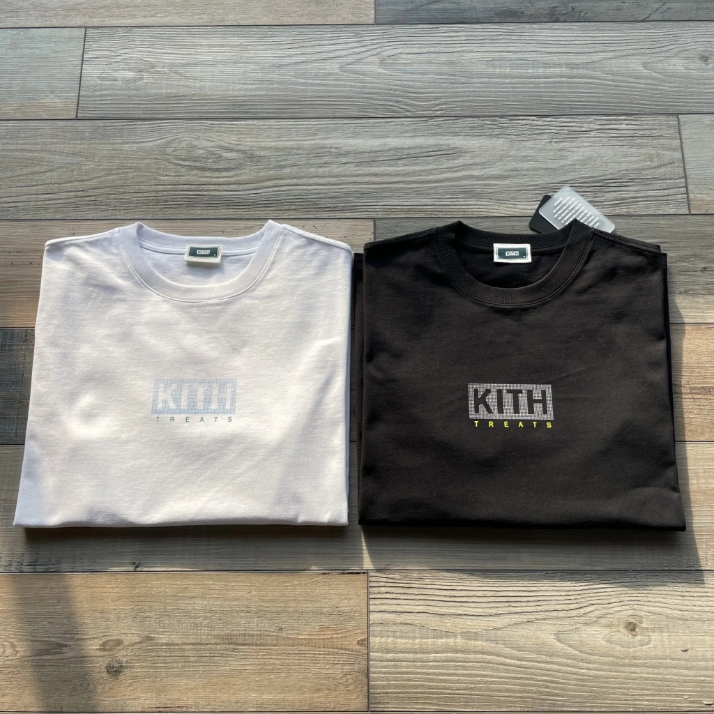 KITH short sleeved tee chest box logo printing design behind the ice ...