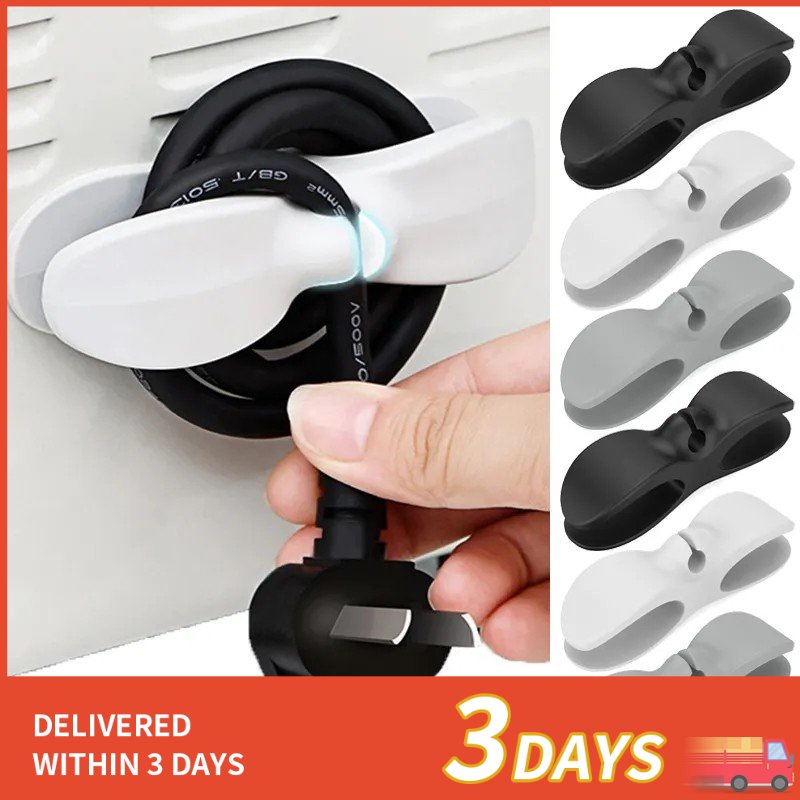 Cord Winder Cable Clip Cord Wrapper Hooks Adjustable Wire Storage ...