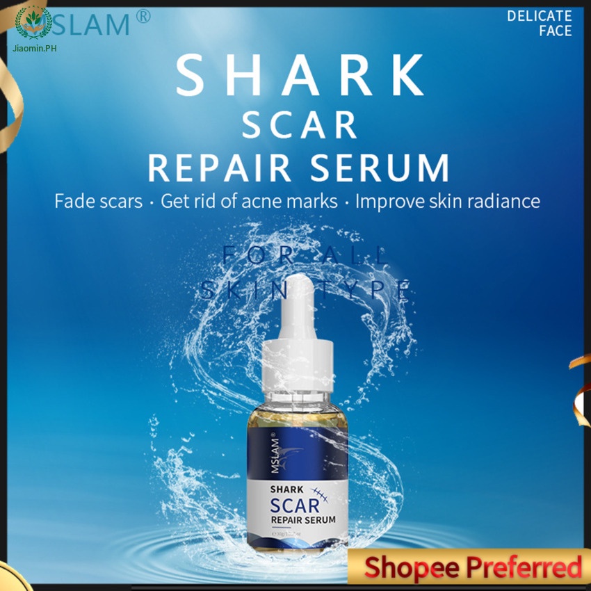 Shark Scar Repair Serum Scar Removal Essence Reduce Scar Area Fade Scar ...