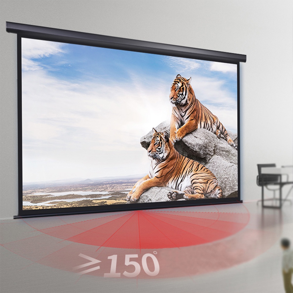 Deli Projection Movies Screen 4K 150 inch Portable Projector Screen ...