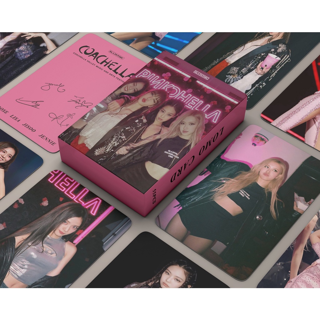 Spot 55 Black Pink Post Card Bp Coachella Pinkchella Week 2 Small Card ...