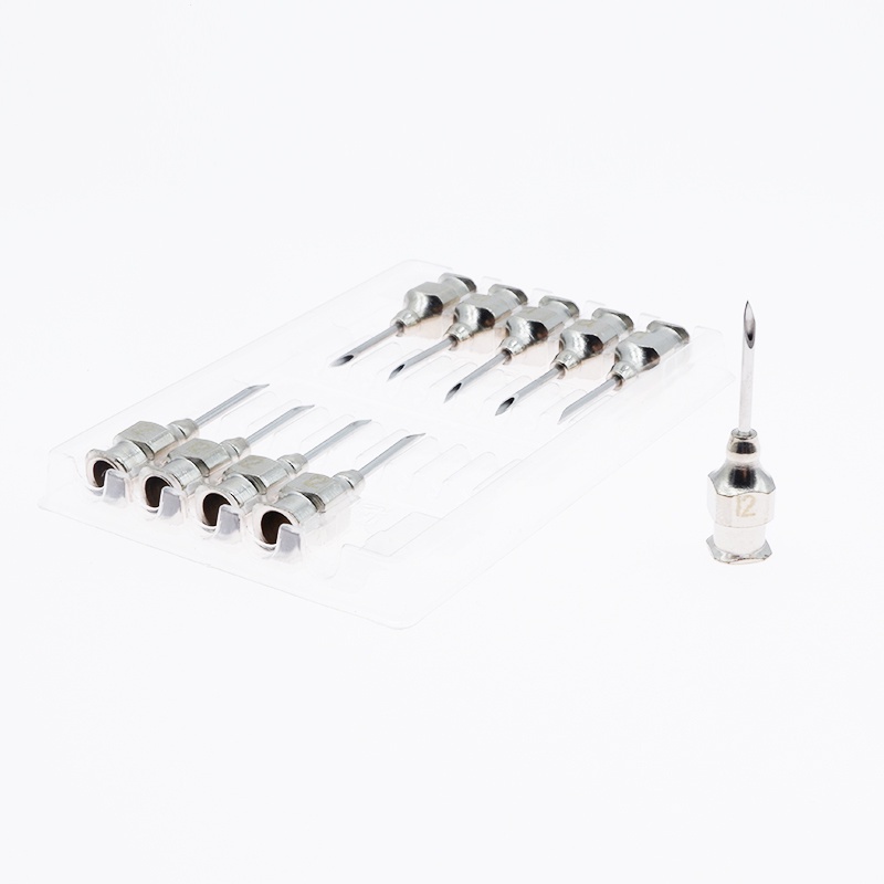 10Pcs Stainless Steel Veterinary Needles Reusable Syringe Needles for ...