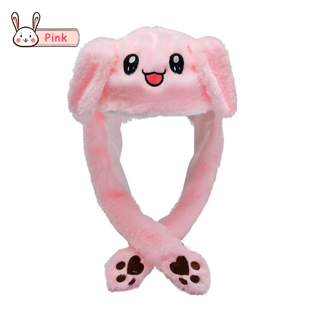 Mido Cute Bunny Hat With Led Light Rabbit Hat Moving Ears Long Ears ...