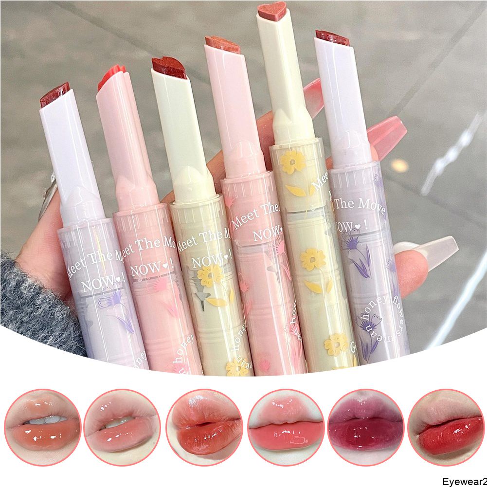 Gegebear Color Lipstick Moisturizing Heart Lipstick Clear Hydrating Lip ...