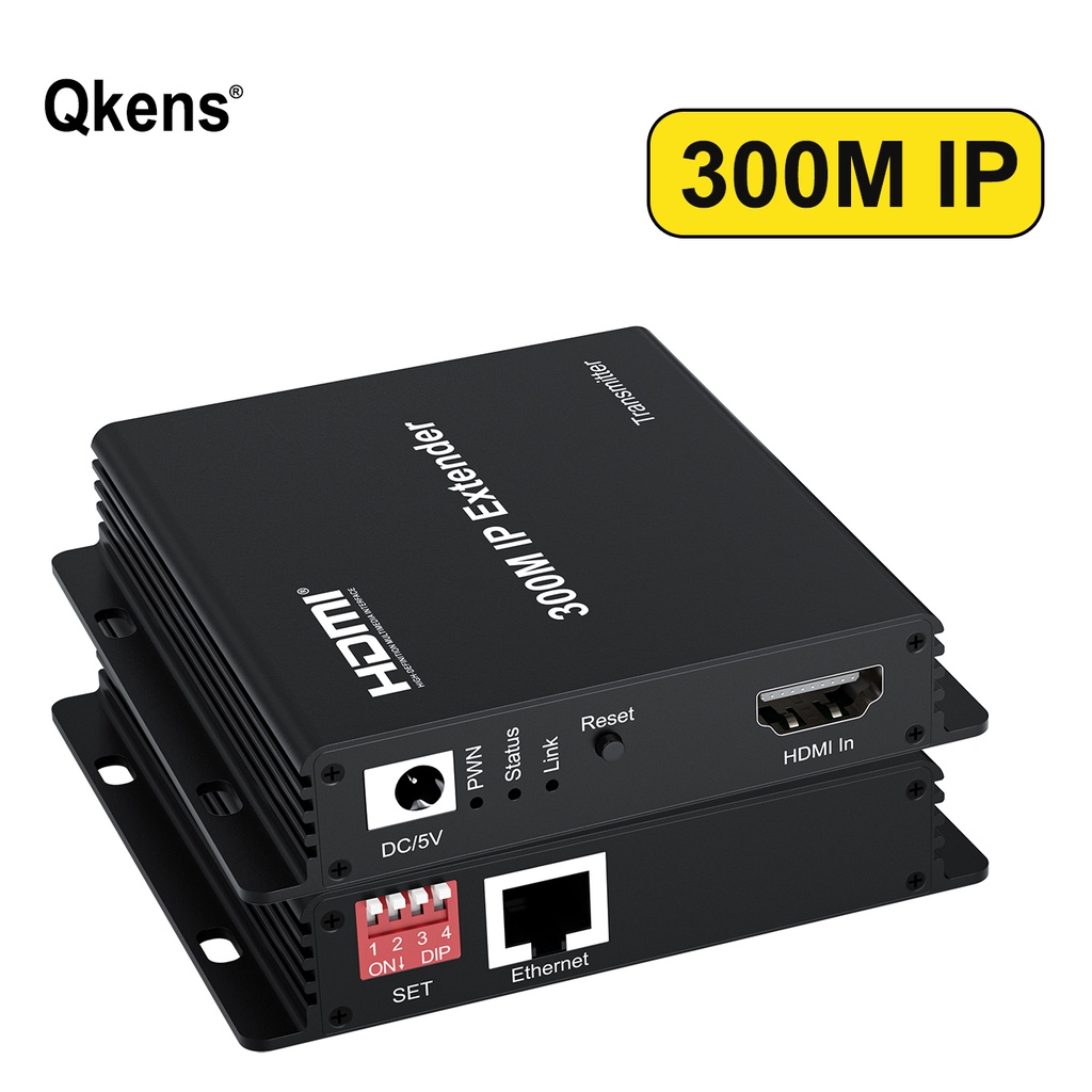 300M HDMI Extender Over IP RJ45 Cat6 Cable 1080P HDMI To Ethernet ...