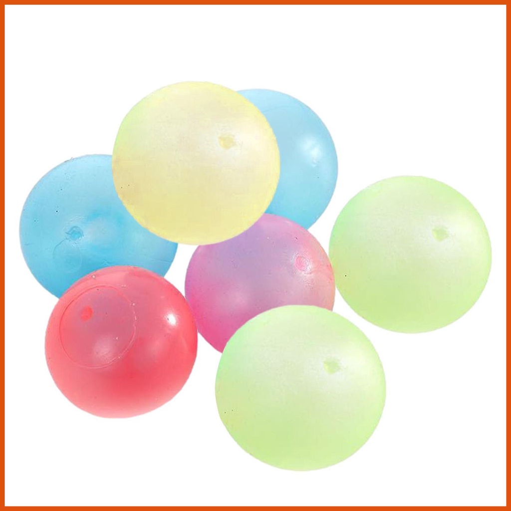 Glow In The Dark Balls Bouncy Light Up Sticky Squeeze Balls Portable ...