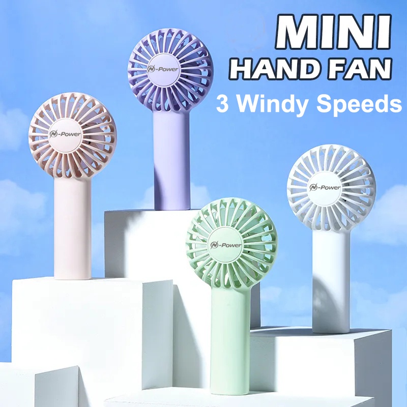 3 Windy Speeds Portable Mini Fan Rechargeable for School Handy Fan for ...
