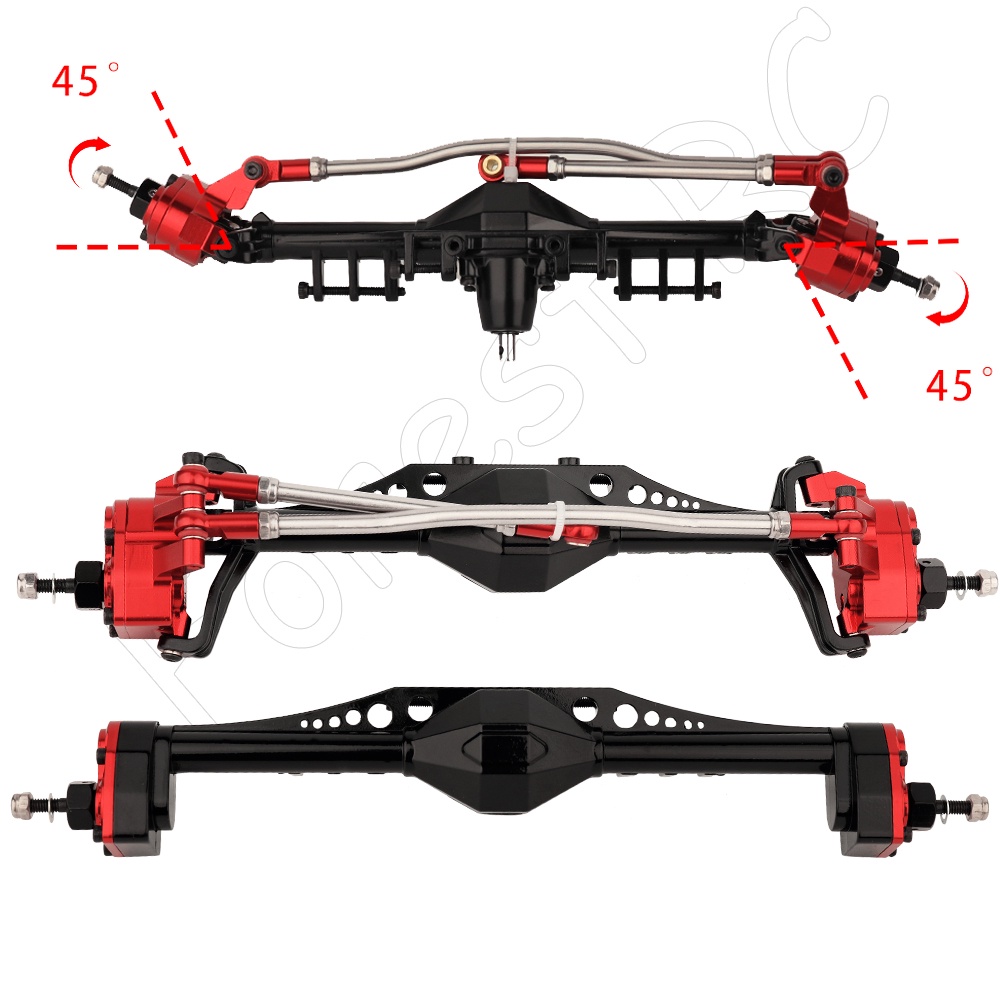 Capra CNC Machined Complete Front Rear Portal Axle for Axial 1/10 RC ...