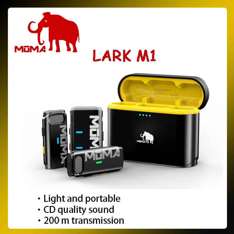 MOMA LARK M1 wireless clip-on portable microphone | radio microphone recording | Live ...