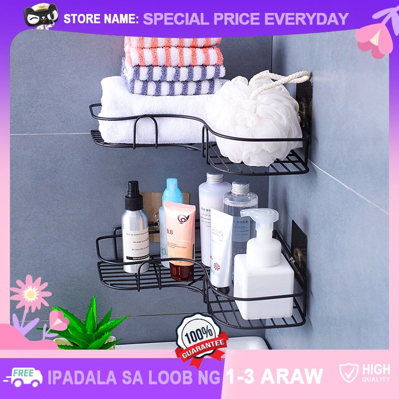 Antirust Bathroom Corner Racks Japanese Original Hanging Storage Shelf ...