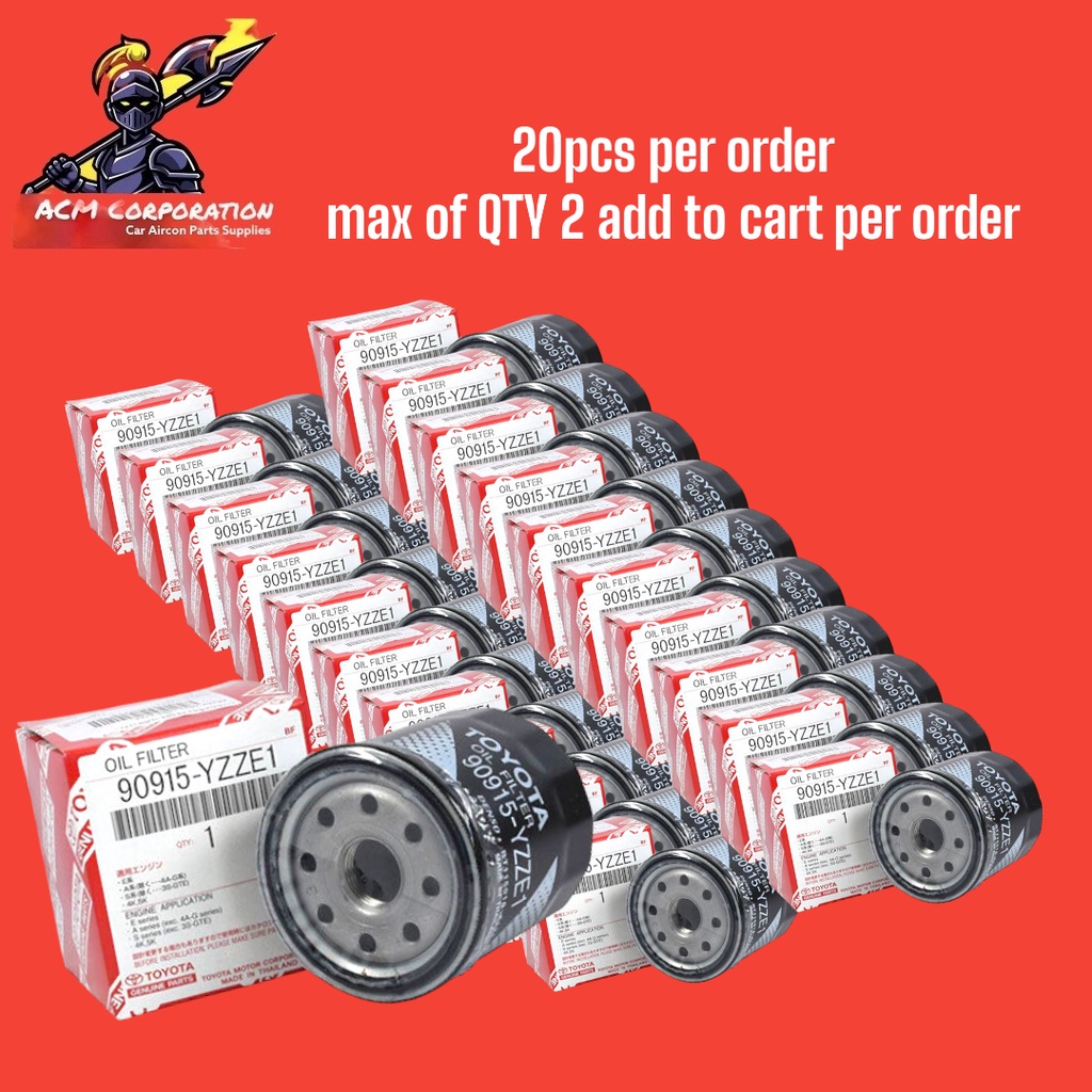 20pc Oil Filter for Toyota Vios / Altis / Avanza / Corolla / Rav4 90915 ...