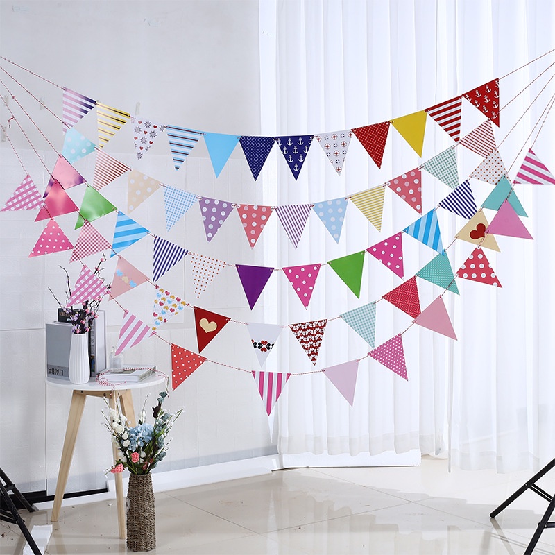 Fiesta Flag Multicolor Bunting Triangle Flags Birthday Party Grand ...