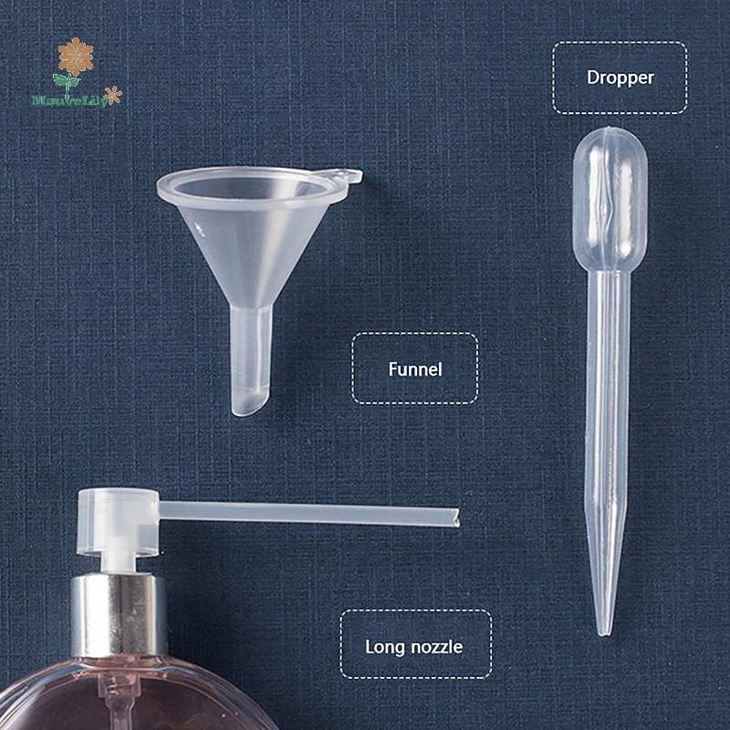 LILY> Perfume Refill Tools Kit Diffuser Funnels Spray Cosmetic Pump ...
