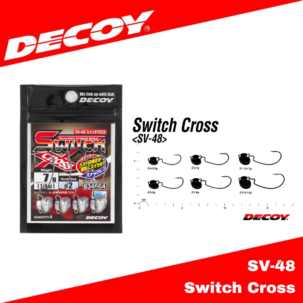 Decoy SV-48 Switch Cross Jig Head | Shopee Philippines