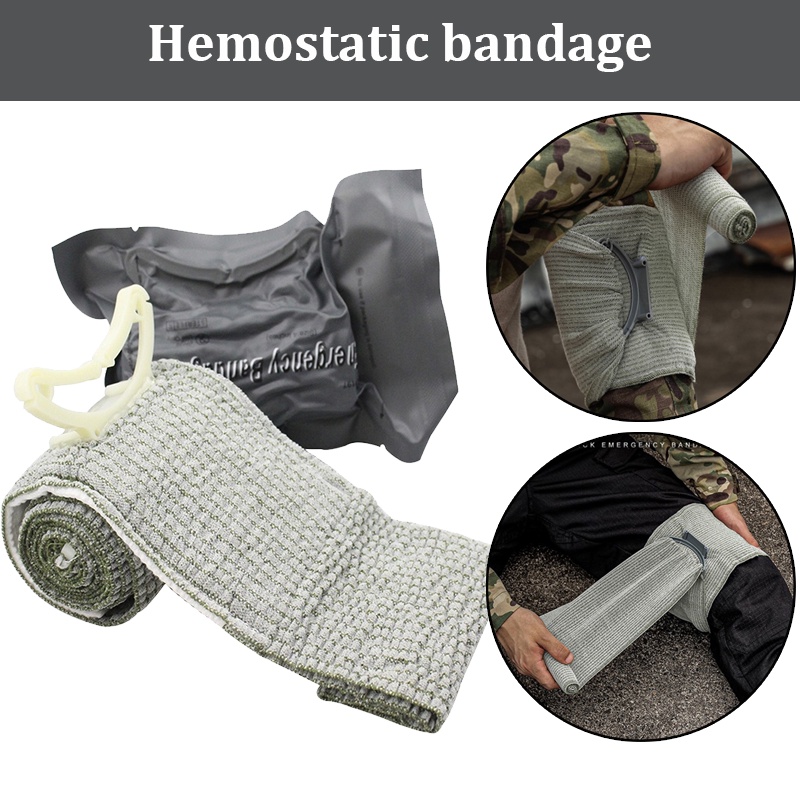 Rhino Rescue 4inch Israeli Bandage Wound Dressing Emergency Compression ...