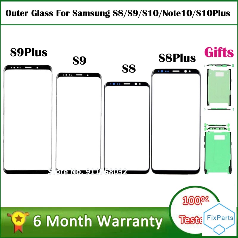 Outer Glass For Samsung Galaxy S8 S9 S10 Plus Note 8 9 10 Plus Screen ...