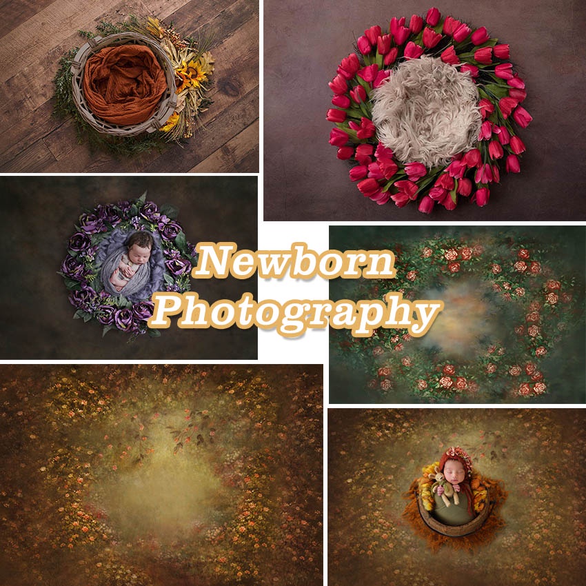 Newborn Portrait Photography Backdrop Baby Children Birthday Abstract ...