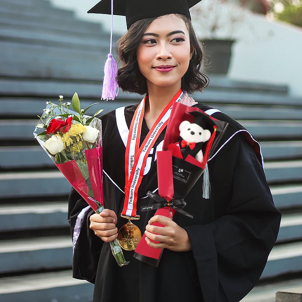 yuanjingyouzhang Graduation Bouquet Plush Bear Stuffed Animal Ceremony ...