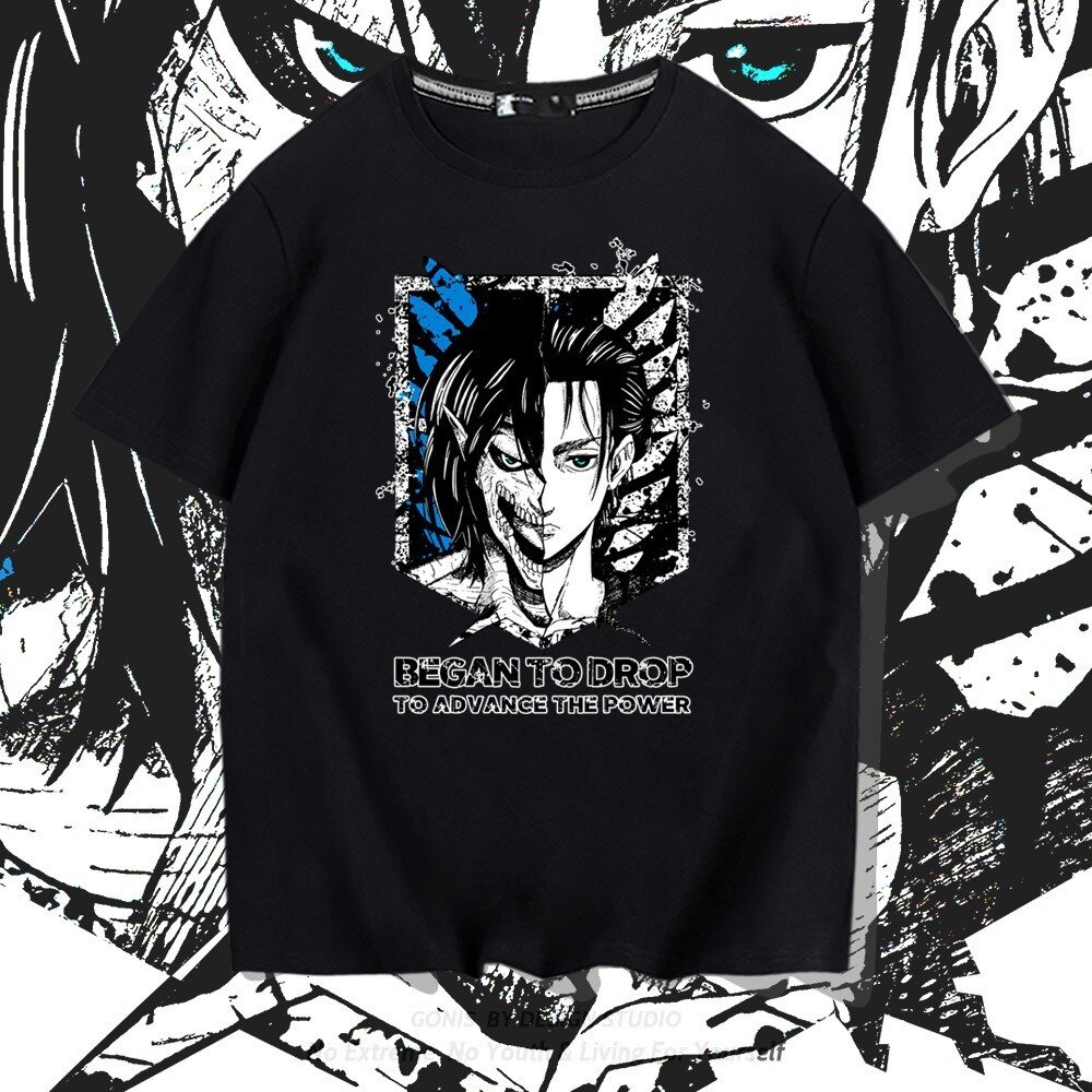Eren Jaeger Graphic Manga Oversized T-shirt for Men 2022 Attack on ...