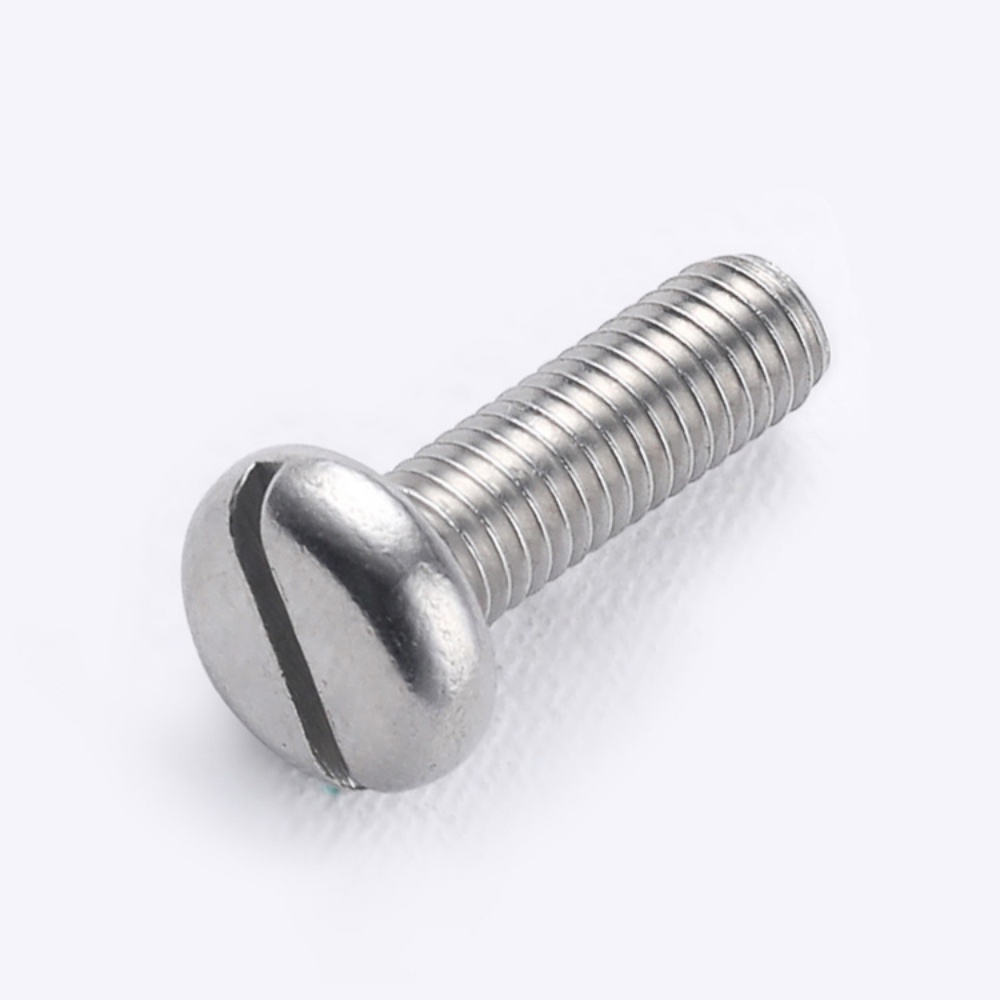 M4/M5/M6 GB67 Slotted Bolt Round Head Screw SS304 Pan Head Screw Anti ...