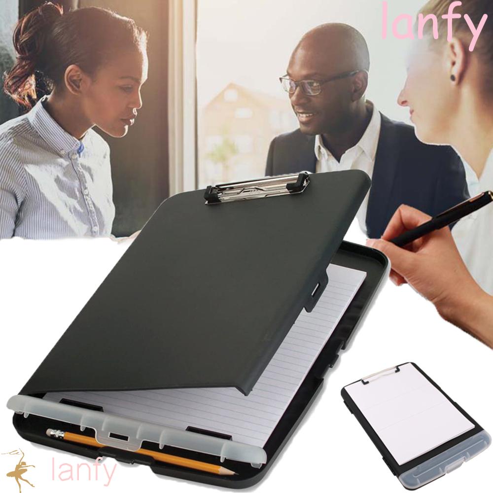 LANFY Lightweight Clipboard Box Portable Slimcase Box File Folder ...