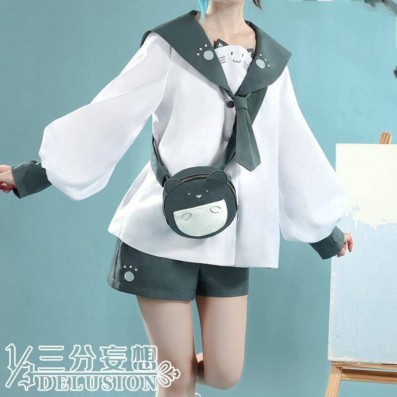 1/3delusion Genshin Impact cos XIAO Cat Comic Uniform cosplay Anime ...