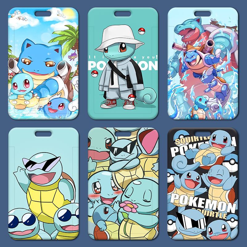 Anime Cartoon Pokemon Squirtle DIY Student School Campus ID Card Hard ...