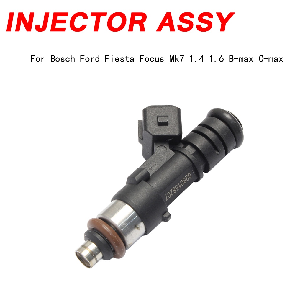 1 Fuel Injector Nozzle For Bosch Ford Fiesta Focus Mk7 1.4 1.6 B-max C ...