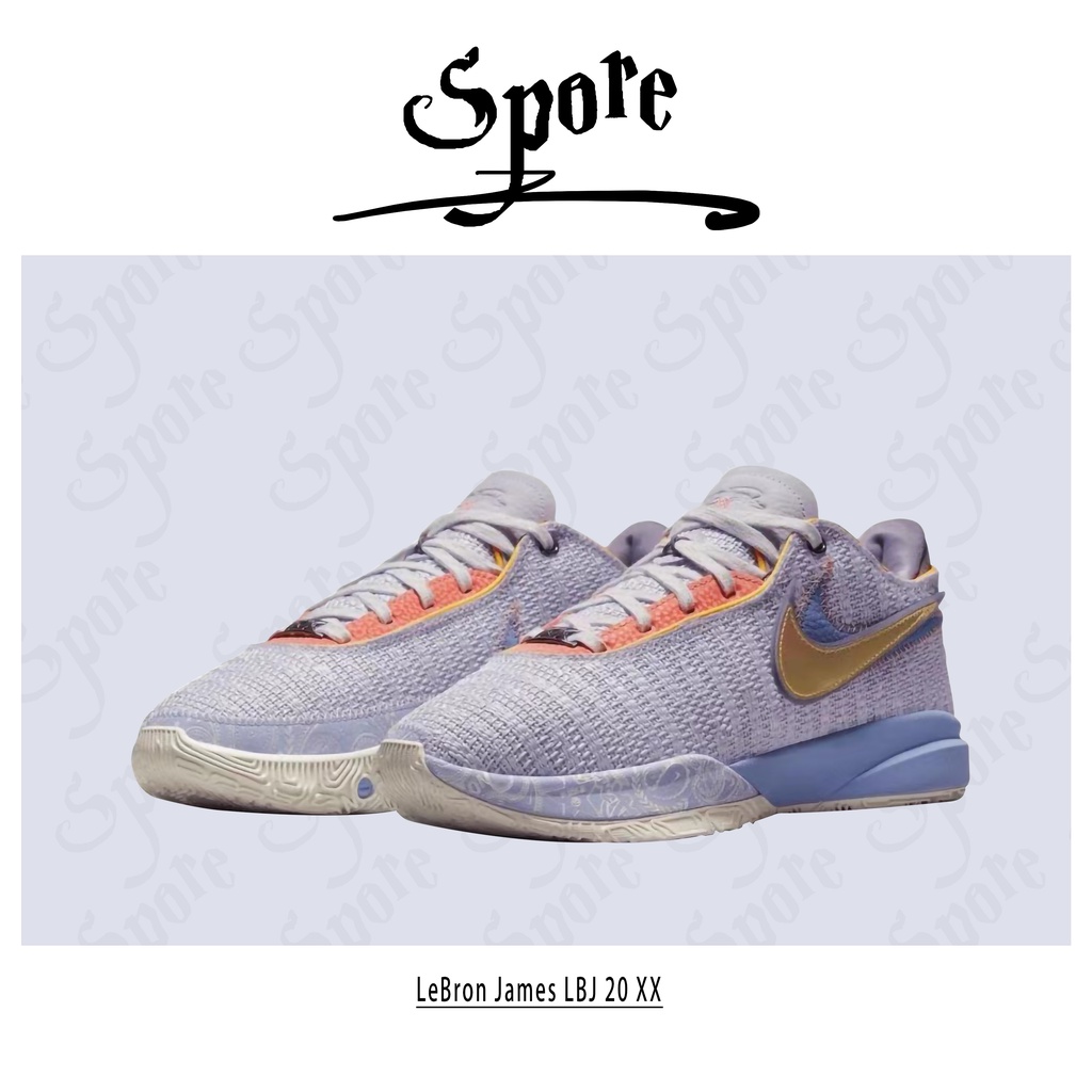 NIKE LeBron James LBJ 20 XX LIGHT PURPLE OEM MEN Shock absorption and practical basketball shoes ...