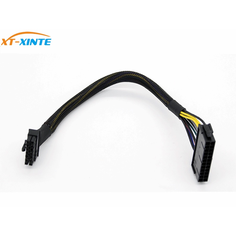 XT-XINTE PC ATX 24Pin to 14Pin Power Supply Cable Cord 24p to 14p 18AWG ...