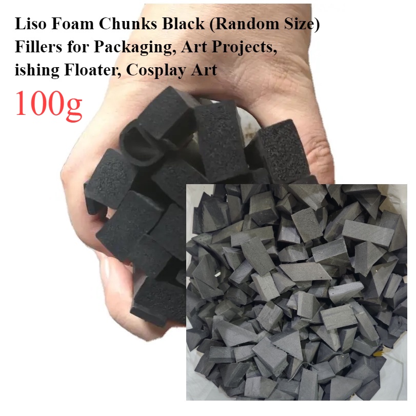 100g Liso Foam Chunks Random Size Fillers for Packaging, Art Projects ...
