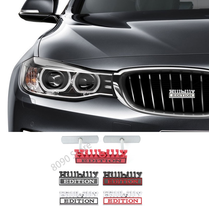 Modified Hillbilly Edition Car Front Grille Logo Auto Body Emblem ...