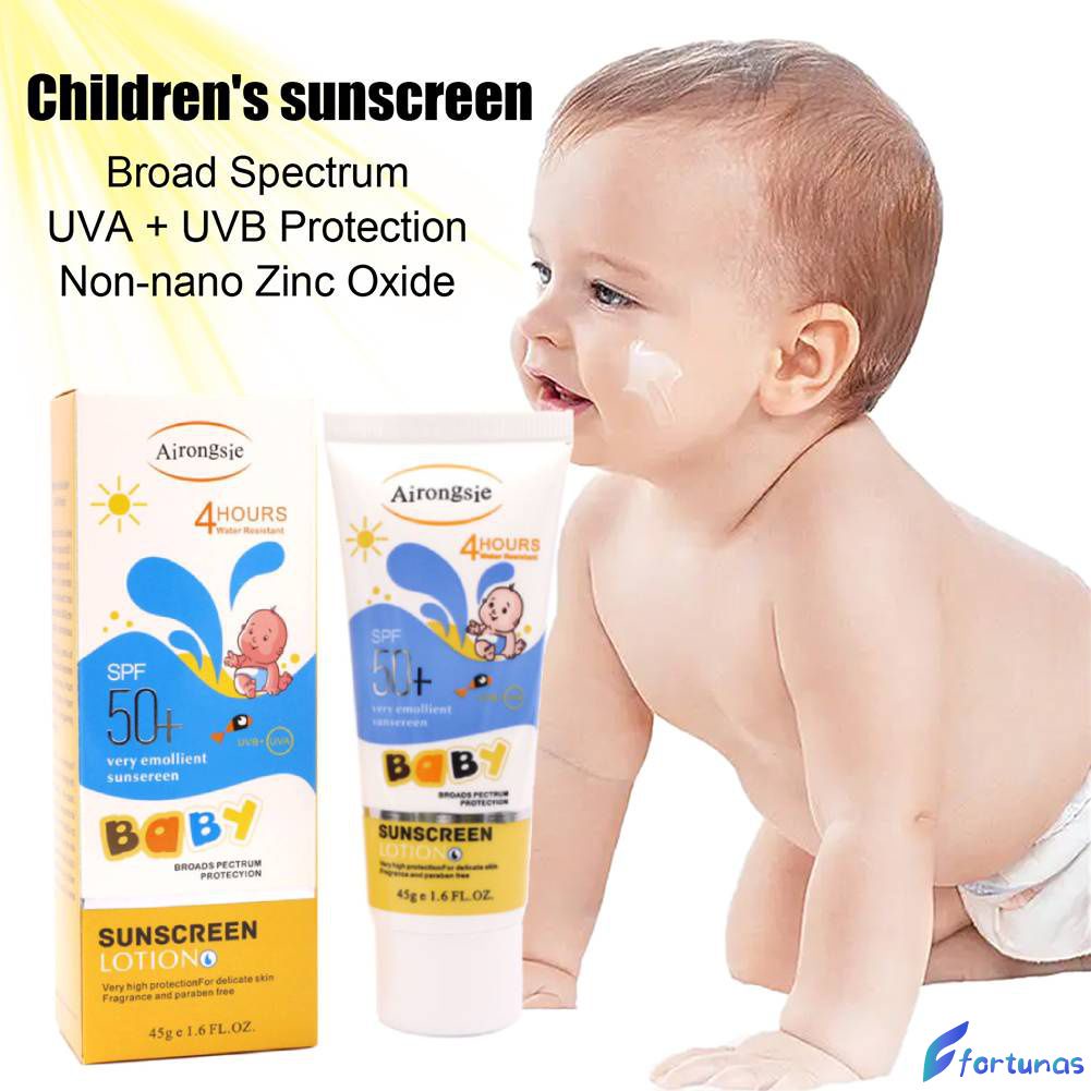 Airongsie Baby Kids Sunscreen Spf 50 Moisturizing Body Sunblock For ...