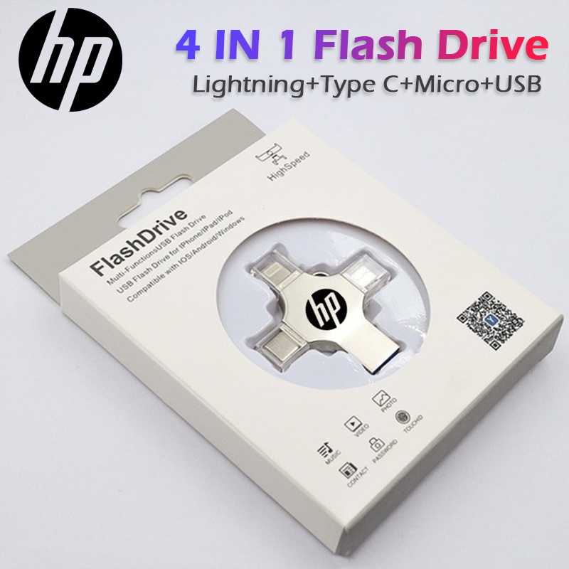 Hewlett-Packard 4-in-1 Metal flash drive USB 3.0 Memory Stick 1TB/512GB ...