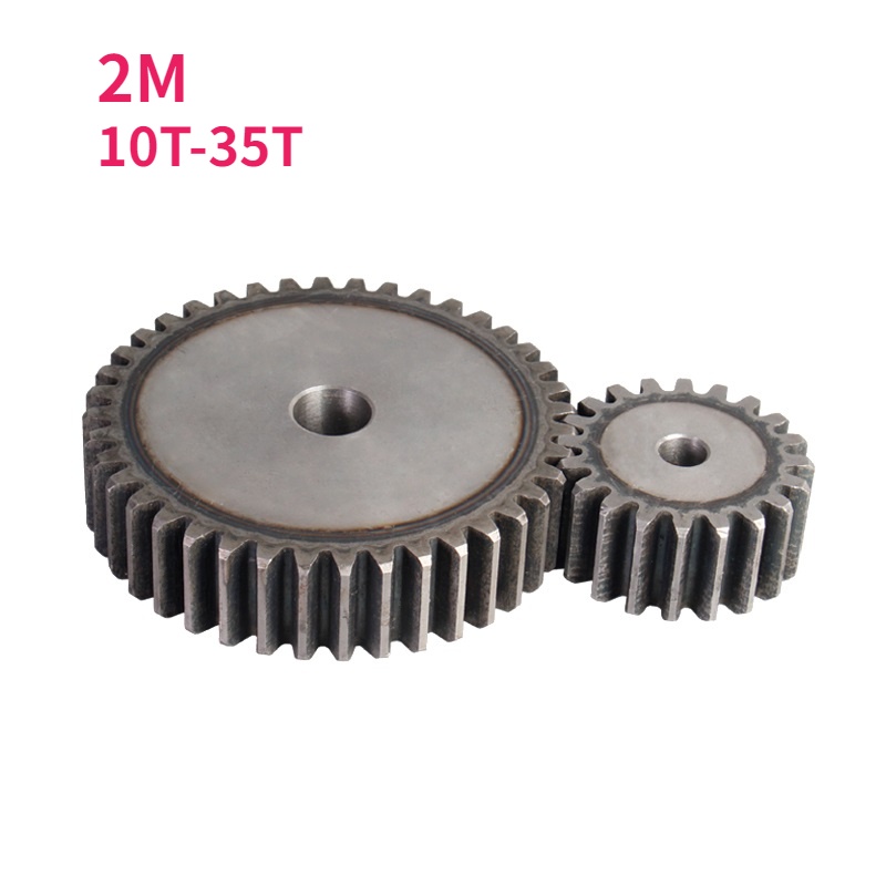 1pcs 2M 10T-35T SC45# Carbon Steel Spur Gear Total Height 20mm High ...