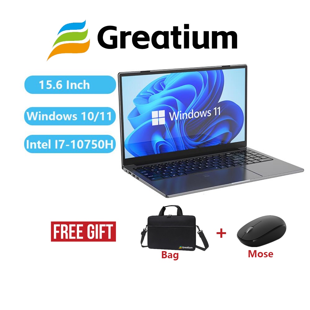 Gaming Laptops Win11 Metal Computer PC Netbook 10th Gen 15.6" Intel ...