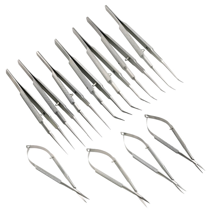 Stainless Steel Ophthalmic Needle Holders Scissors Forceps Ophthalmic ...