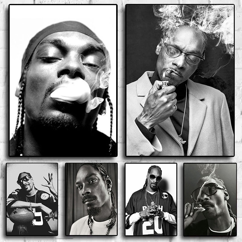 Gangster Rap Music Singer Canvas Painting Snoop Dogg Hip Hop Rapper ...