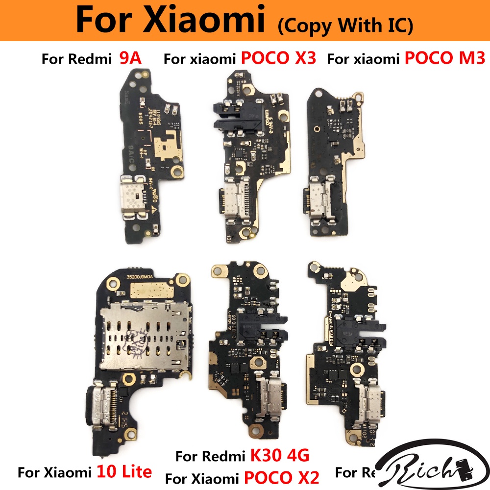 For Xiaomi Poco X3 M3 Redmi Note 8 8T 9S 9 Pro 10 K30 4G 5G Lite USB ...