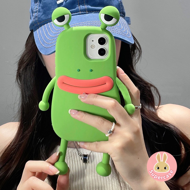 Funny Soft Silicone 3D Frog Phone Case For Realme 10 Pro Pro+ 9i 5G GT ...
