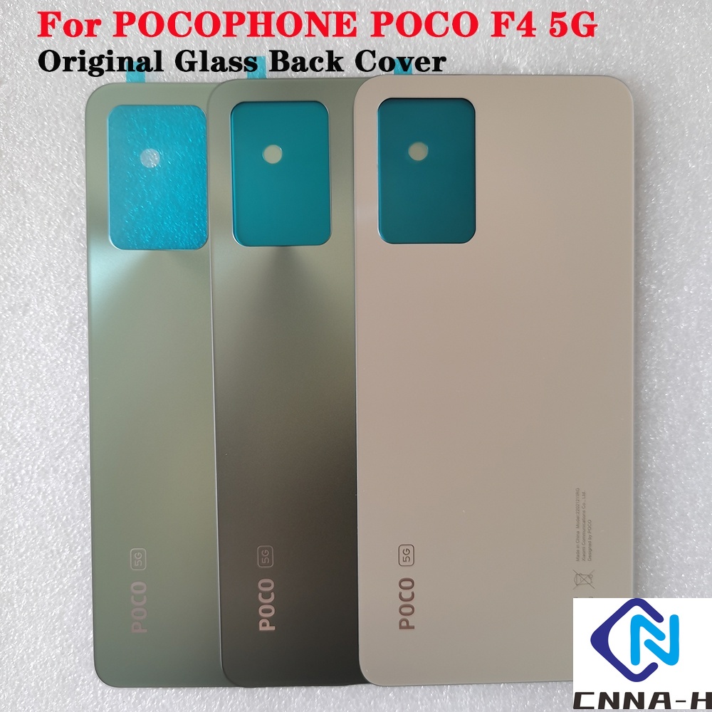 Original Glass For POCOPHONE POCO F4 Battery Cover Case Spare Parts For ...