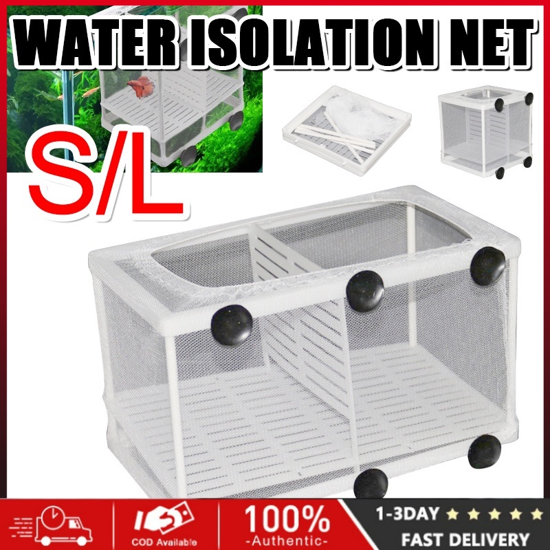 SL| Aquarium Fish Breeding Breeder Box Baby Hatchery Isolation Net Tank ...