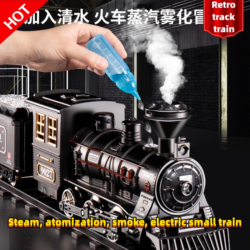 Classical Electric Train Railway with Track Steam Locomotive Sound ...