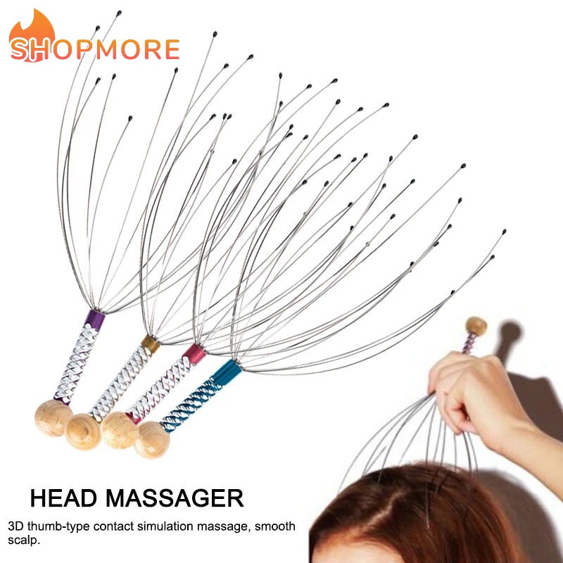 Random Color Head Relax Massager / Octopus Shape Scalp Stress Relax ...
