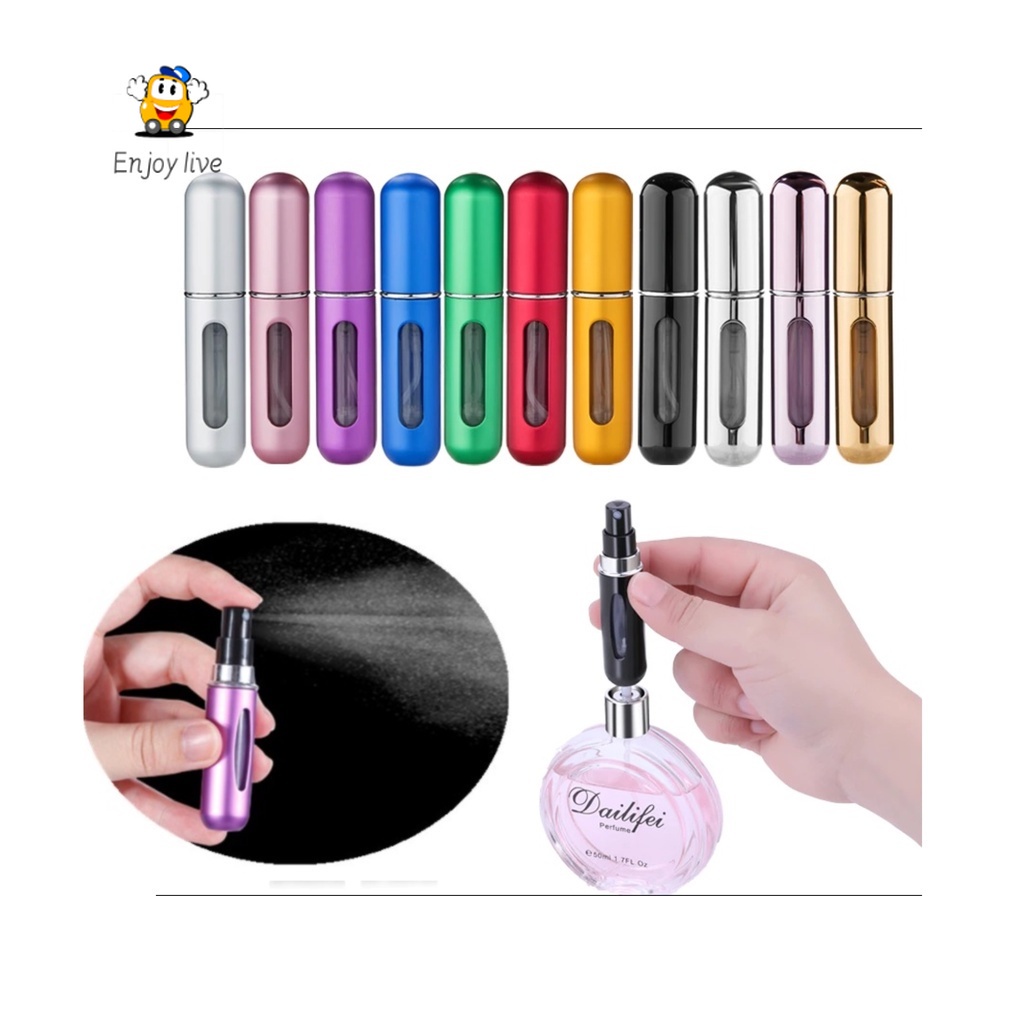 Portable Mini perfume Refillable spray bottle Travel Atomizer 5ml ...