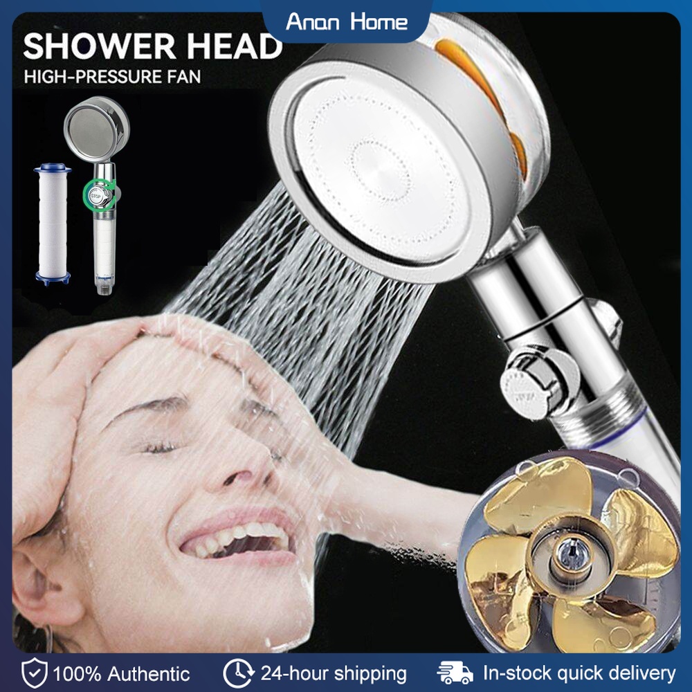 Propeller Shower Head High Pressure 360 Rotation High Pressure Water ...