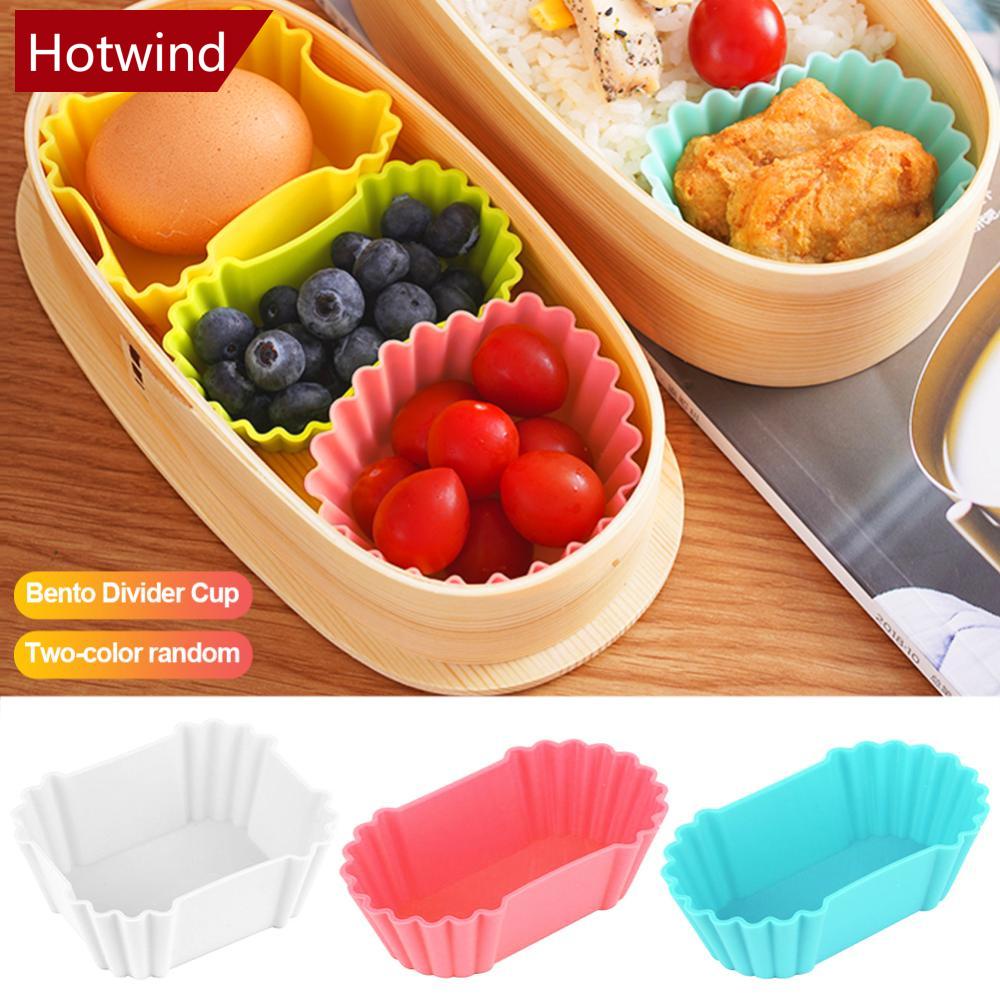 3pcs Bento Divider Cup Reusable Silicone Dessert Sushi Separate Storage ...