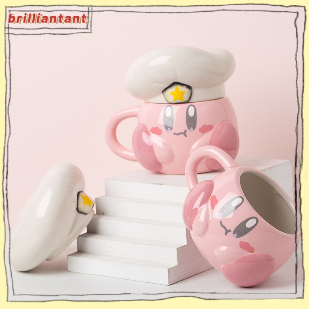 Cute Ceramics Mug Cartoon Mug Coffee Cup New Cute Pink Cartoon Chef ...