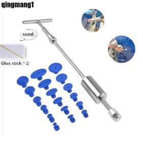 22pcs Glue Puller Tabs + T-bar Pulling Car Dent Puller Repair Tool Car ...