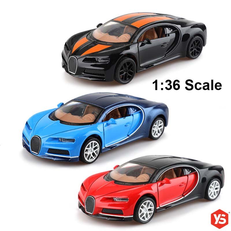 *Ready To Ship* 1/36 Diecast Bugatti Chiron Toy Car Model Metal Body ...